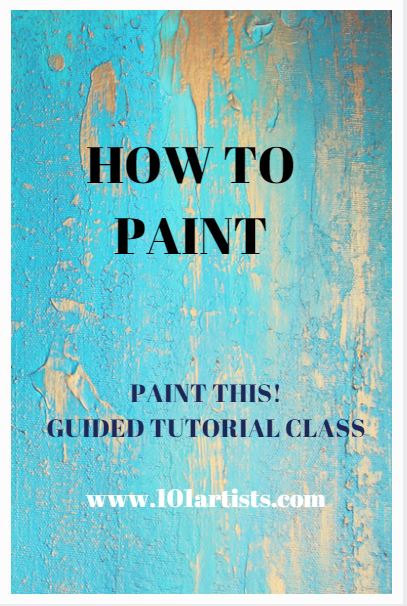 Easy DIY Art Painting Tutorial | GOLDEN WATERS - 101 ARTISTS