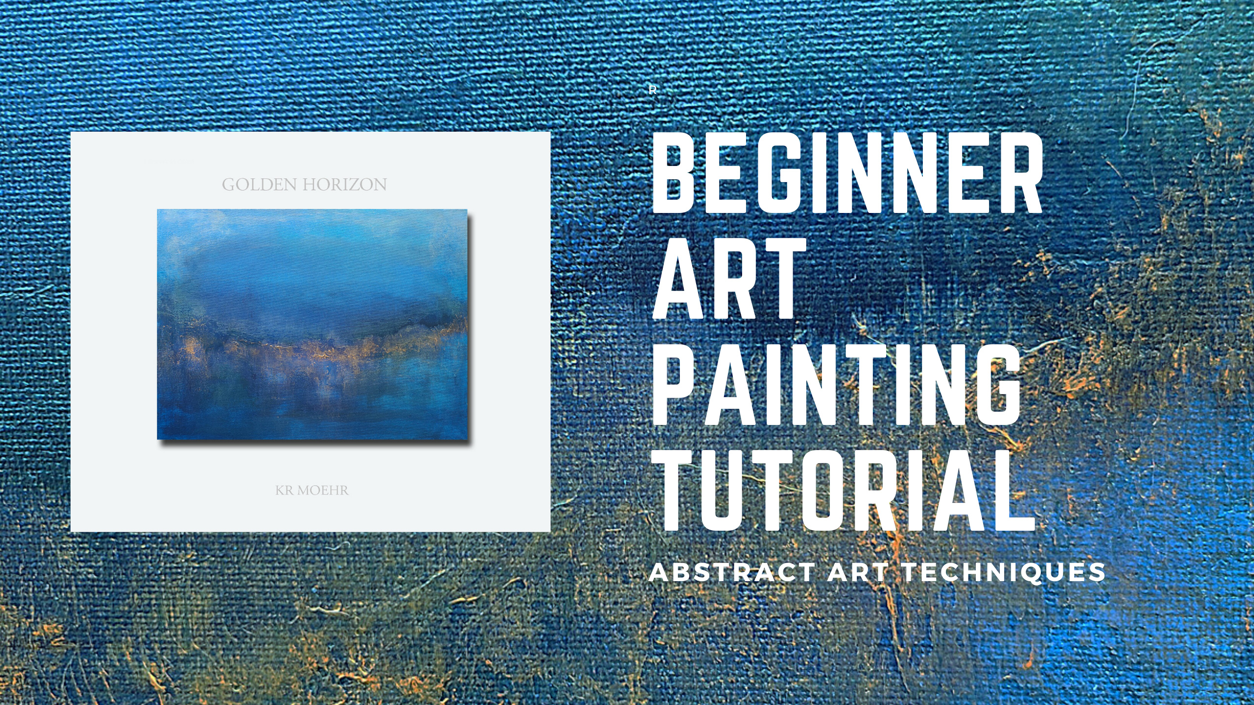 Acrylic Art Painting Tutorial - Beginner Intermediate | GOLDEN HORIZON ...